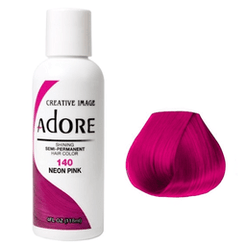Adore Semi Permanent Hair Colour Neon Pink 140 118ml – Price Attack